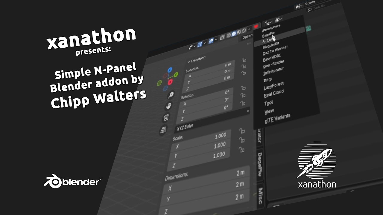 Blender Addon: Simple N-Panel