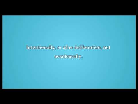 Deliberately Meaning