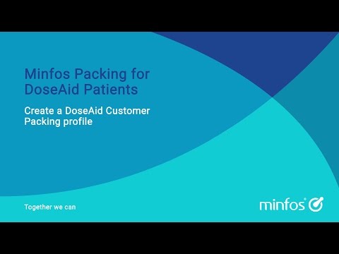 Create a DoseAid Customer Packing Profile