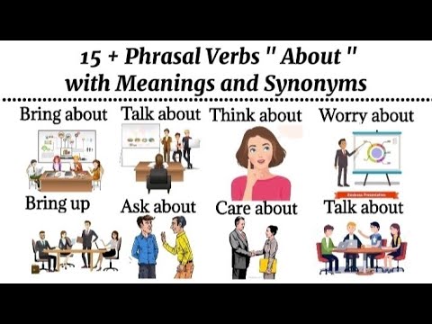 15 Phrasal Verbs "About" || its meanings and synonyms || #phrasalverbs