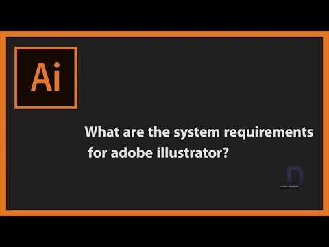 Adobe illustrator tutorial : Minimum system requirement for illustrator
