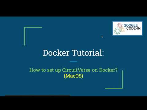 Docker/Docker compose Installation on MacOS + installing CircuitVerse