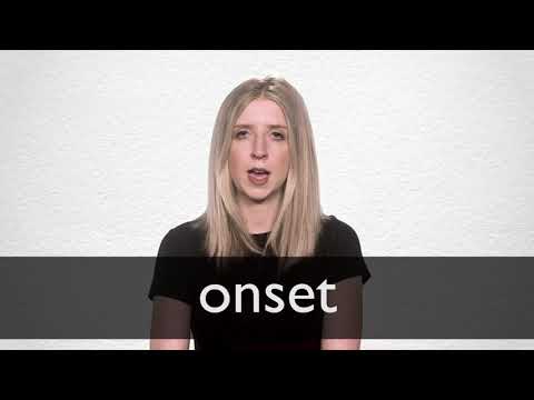 How to pronounce ONSET in British English