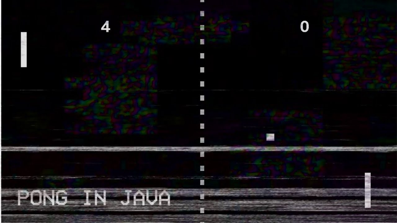 How to make Atari's PONG in Java