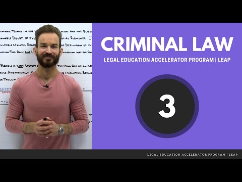 Criminal Law: The Mens Rea Requirement (Specific Intent vs. General Intent) [LEAP Preview]