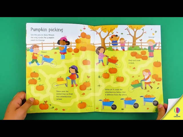 Wipe-Clean Autumn Activities | Usborne | Be Curious