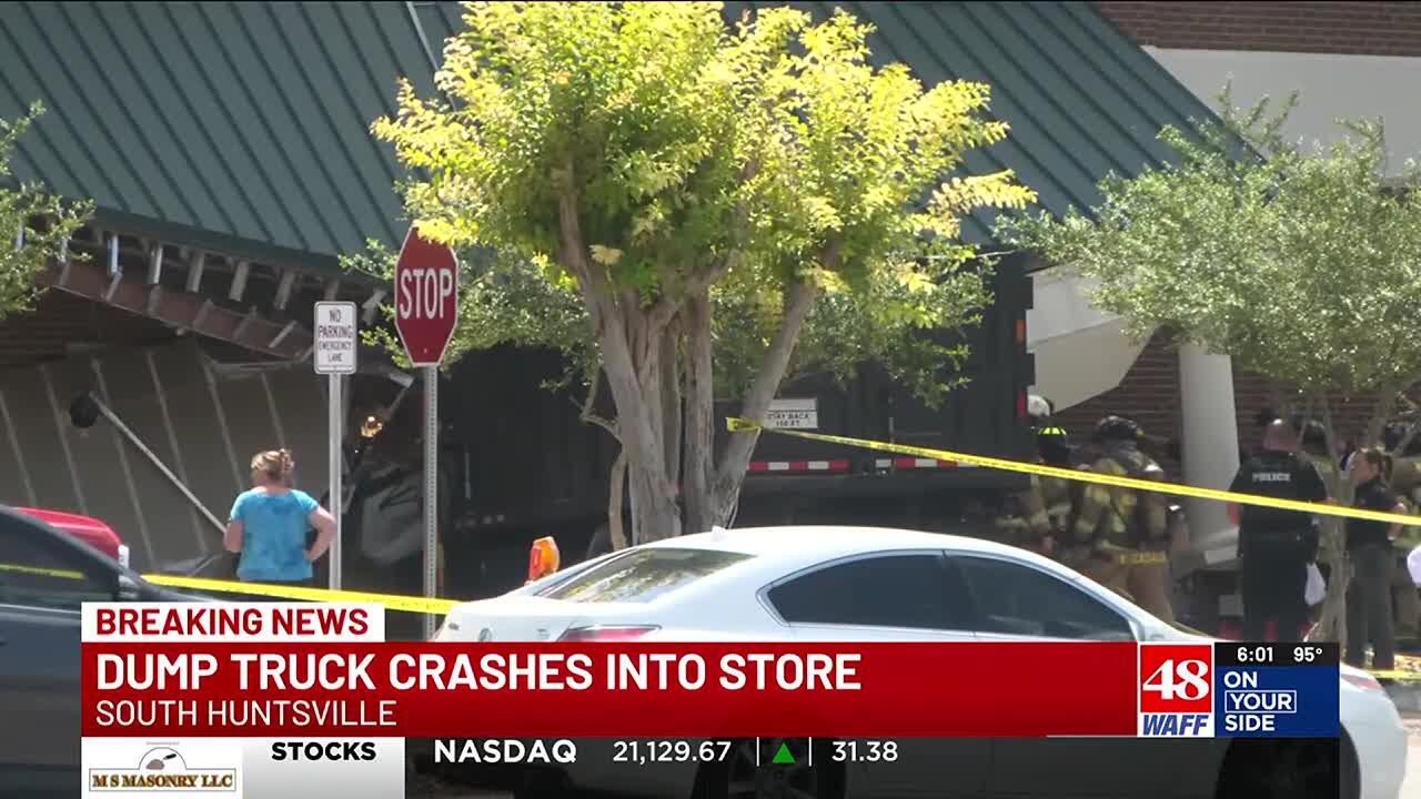 Two injured in Huntsville wreck involving dump truck