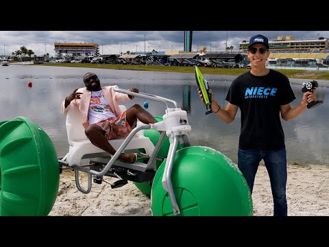GEICO Challenge Homestead edition: Carson Hocevar and Mamba Smith race on the infield lake