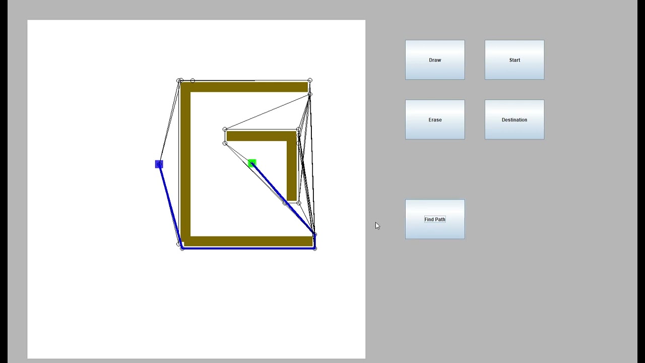Pathfinding Demonstration Non-Grid Based