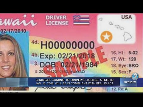 Changes coming to Hawaii driver's licenses, state IDs
