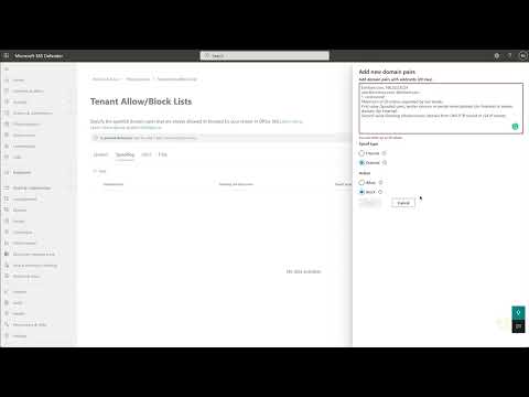 10. SC-200 Exam: Configure Microsoft 365 Defender Allow/Block Lists