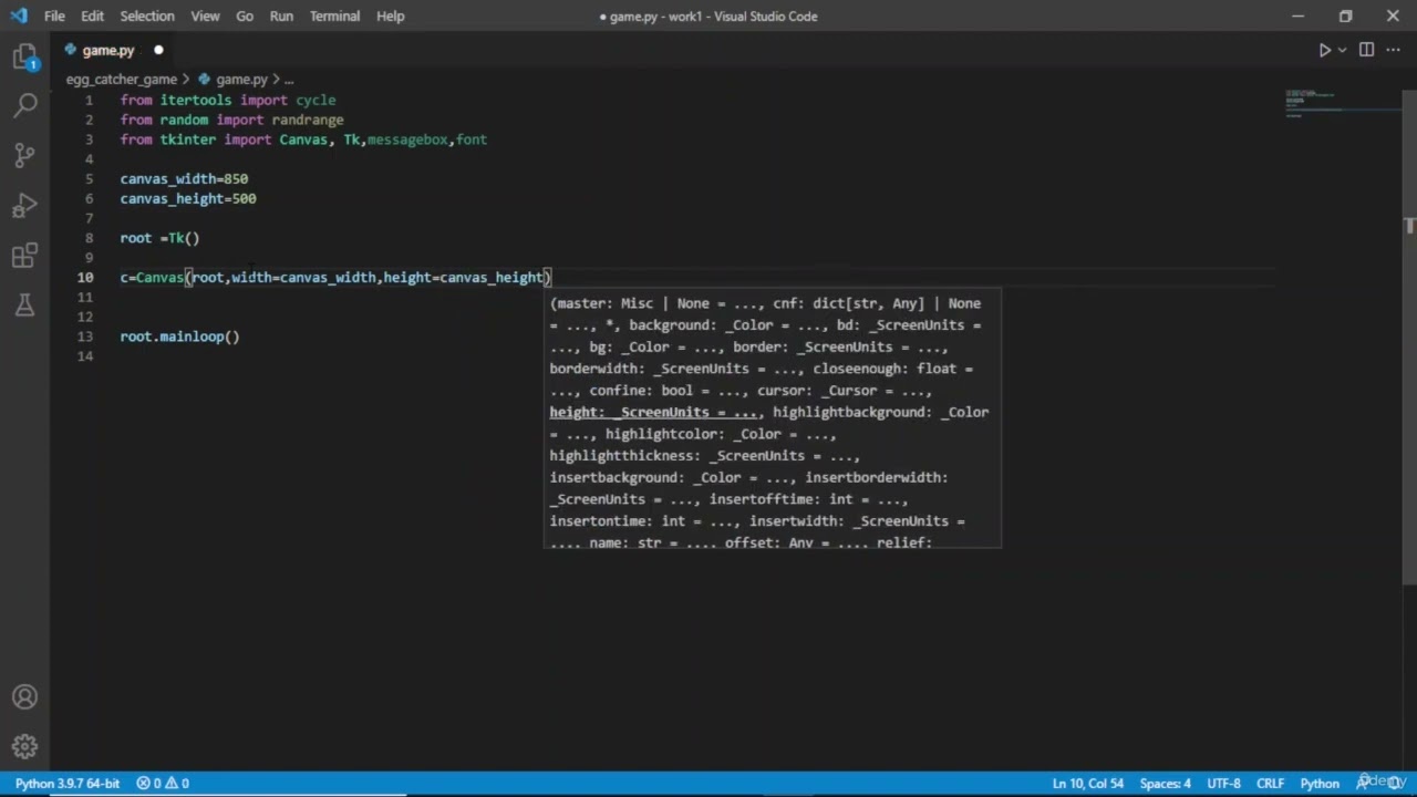 116   Project 114 Egg Catcher Game using python