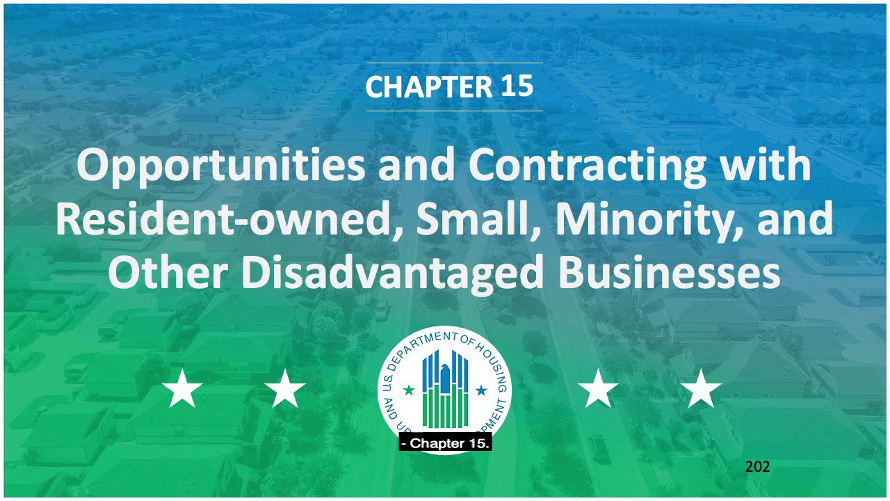 PHA Procurement Training: Chapter 15 - Opportunities and Contracting