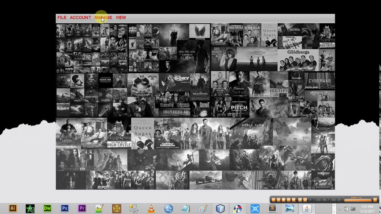 movie rental system using java
