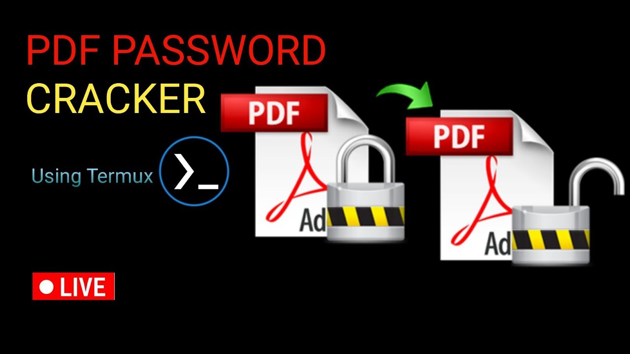 How to hack pdf file password using Termux