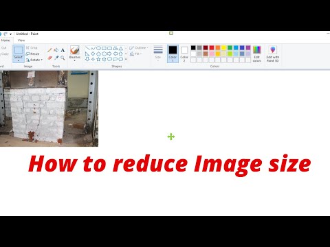 How to reduce image size in paint | Resize Image using Paint