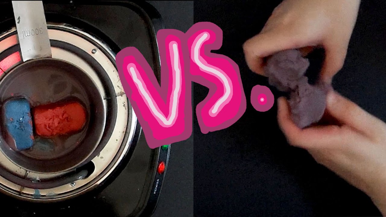 Melting vs. Kneading Plasticine Clay when Mixing Colors - Which is Easier? Quicker?