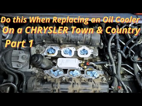 Chrysler Town & Country Oil Cooler and Oil Filter Housing Replacement Part 1 ( Step by Step Guide )