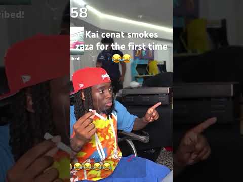 Kai cenat smoking zaza for the first time 😂😂