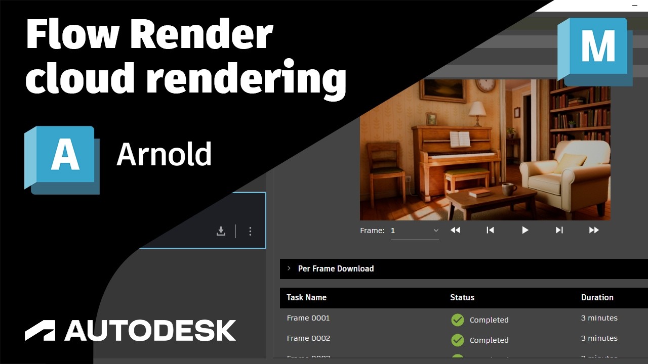 Arnold Tutorial - Flow Render (cloud rendering) Tech Preview in Arnold for Maya