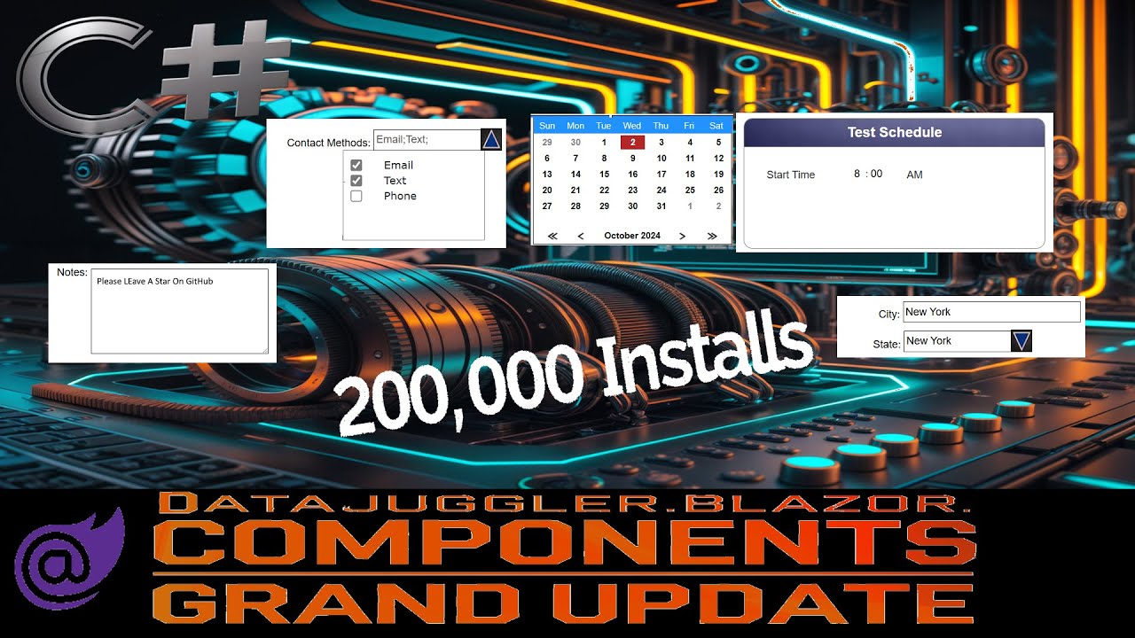 DataJuggler Blazor Components Grand Update