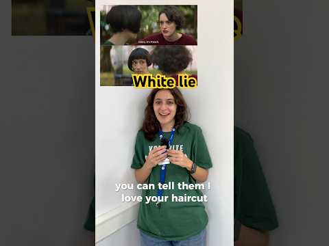 English idioms explained with meanings and examples - white lie