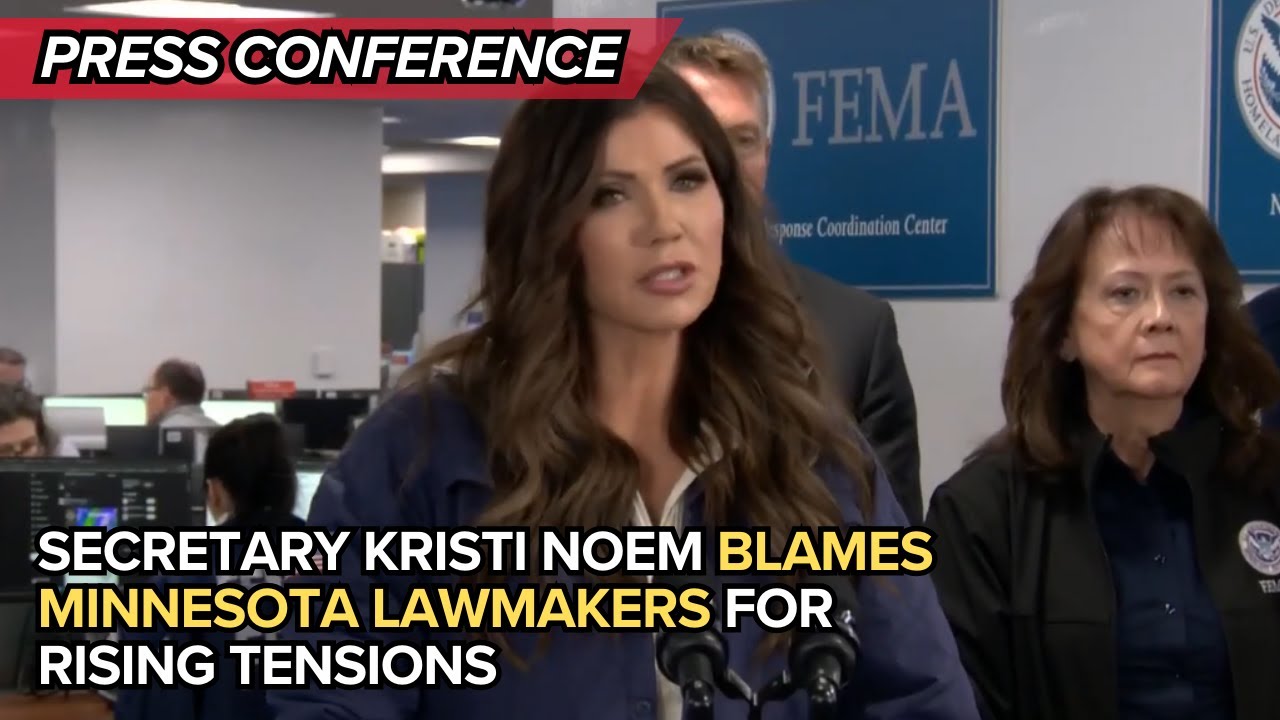 DHS Secretary Kristi Noem Addresses Fatal ICE Shooting in Minneapolis, Blames Local Leaders