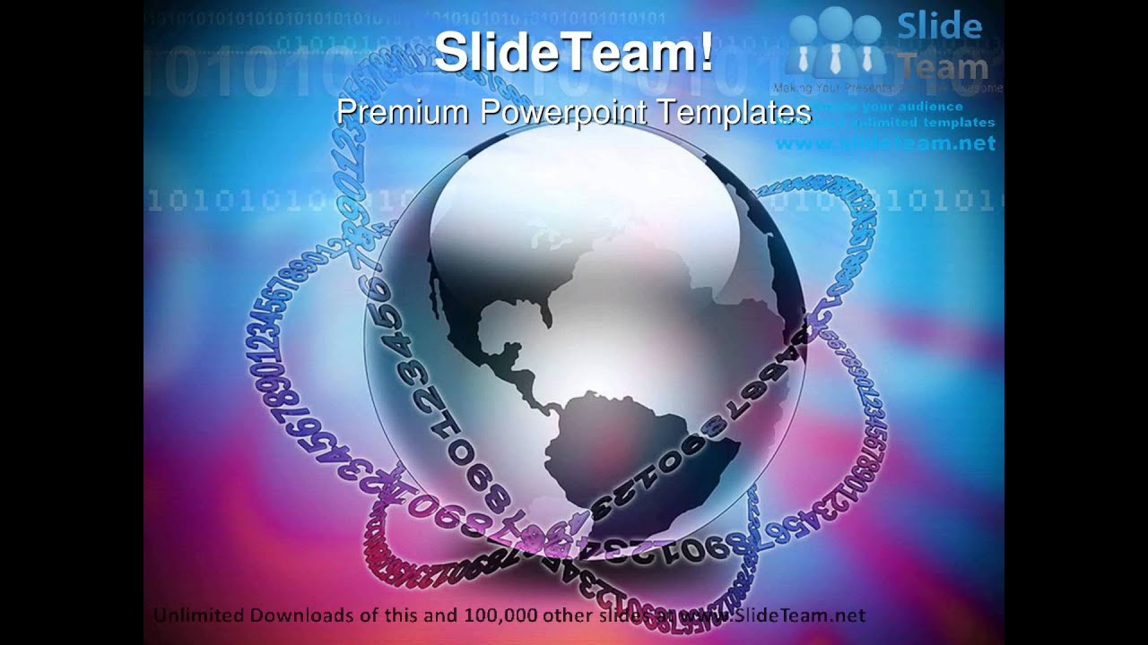 Binary World With Code Globe PowerPoint Templates Themes And Backgrounds ppt themes