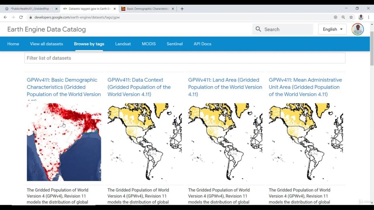 Gridded Population Data with Google Earth Engine