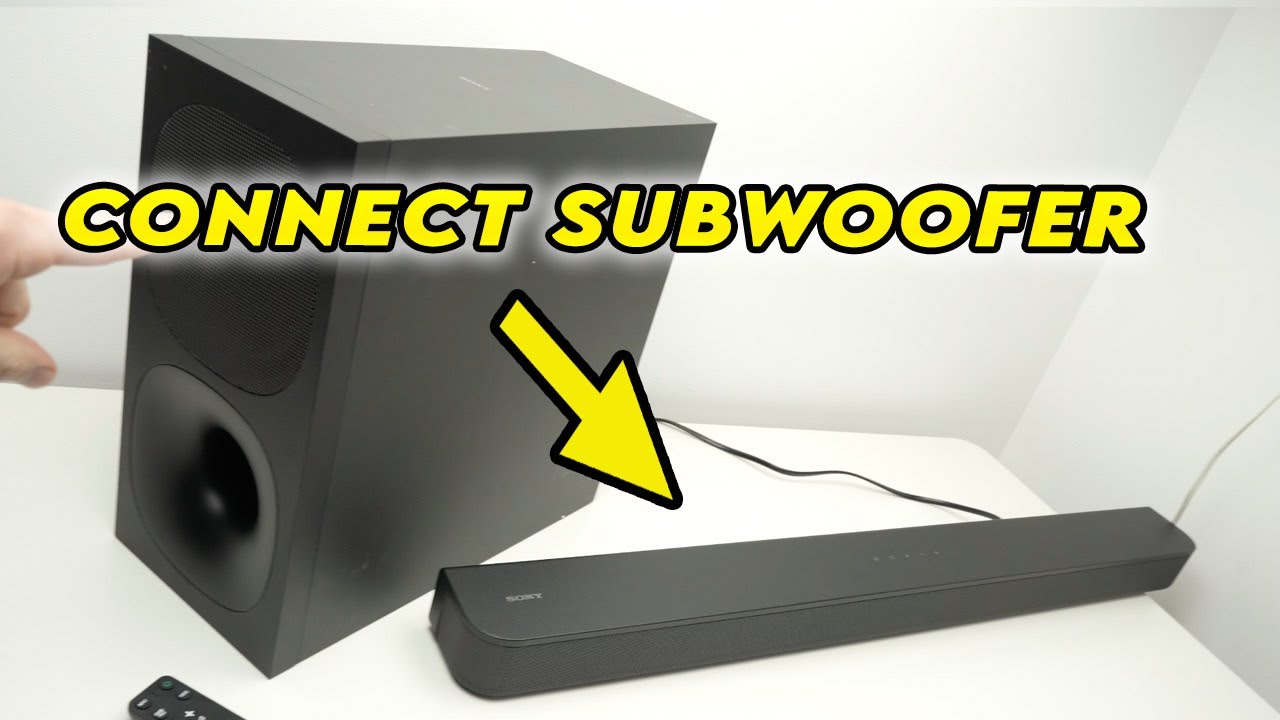 Sony Soundbar : How to Connect a Sony Wireless Subwoofer