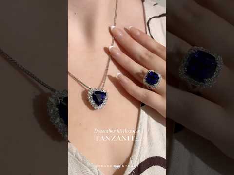 December’s enchanting birthstone: the tanzanite. 💙 #tanzanite #decemberbirthstone #birthstone