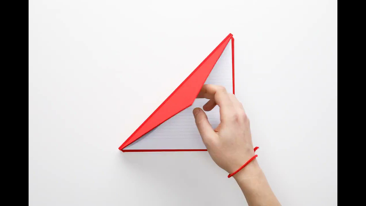 TRIANGLE NOTEBOOK/RED
