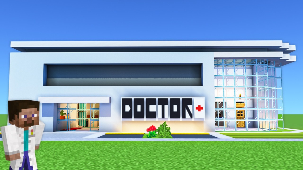 How To Build a Doctors Office In Minecraft | Including Interior - Minecraft Builders