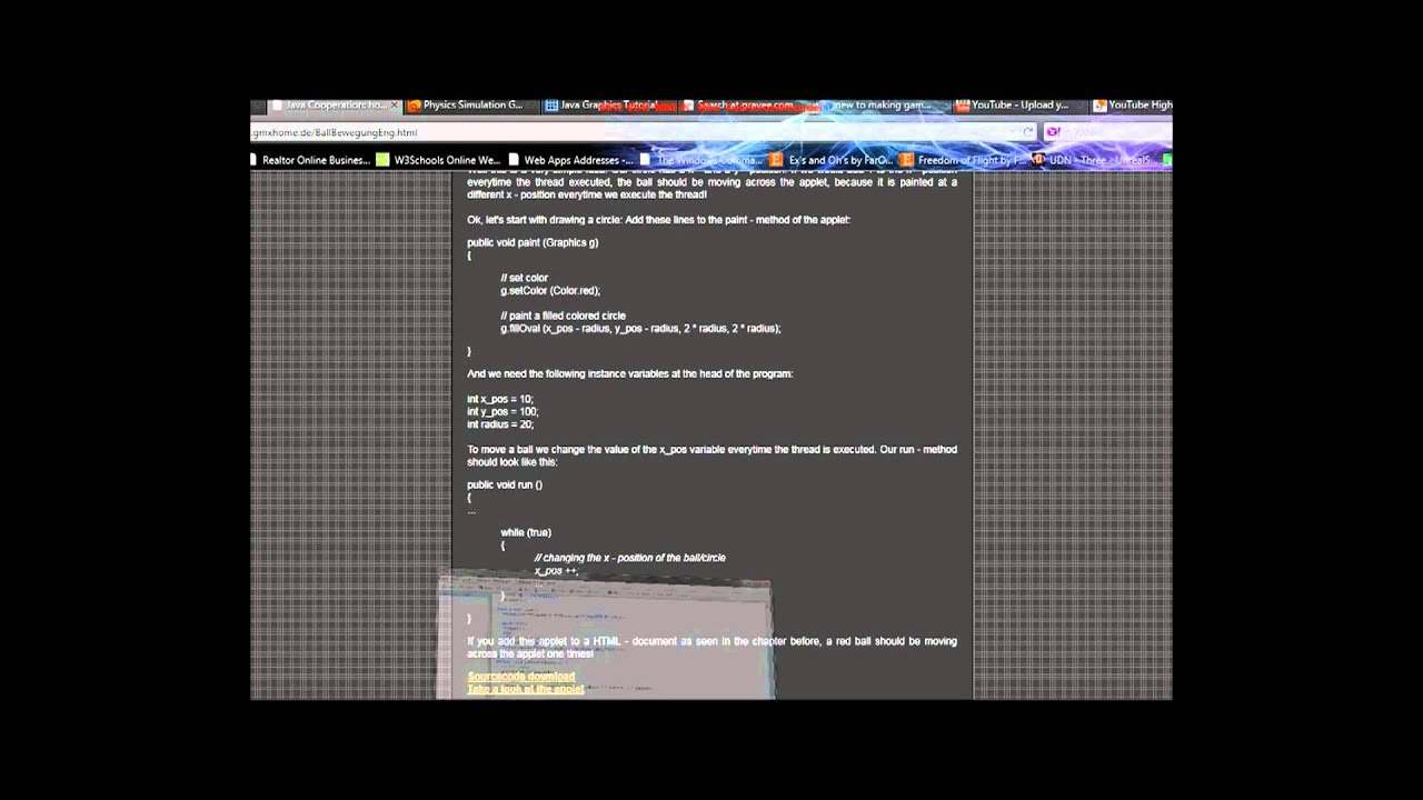 Let's Learn Java - Games - Tutorial 2 (2/2) - Drawing a circle!