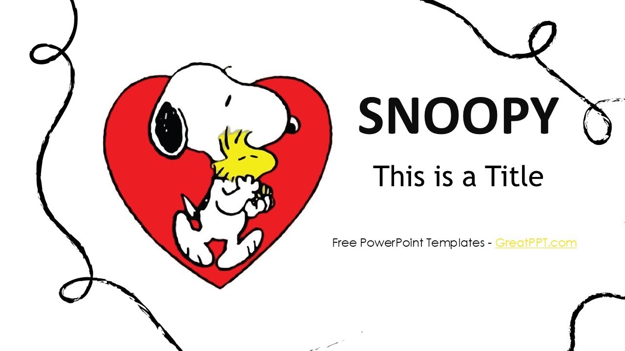 Free Snoopy PowerPoint Template & Google Slides Theme by GreatPPT