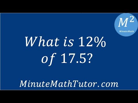 What is 12% of 17.5?