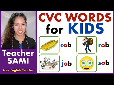 'ob' words | CVC Word Family | 3-Letter Words | Learn to Read with Teacher SAMI