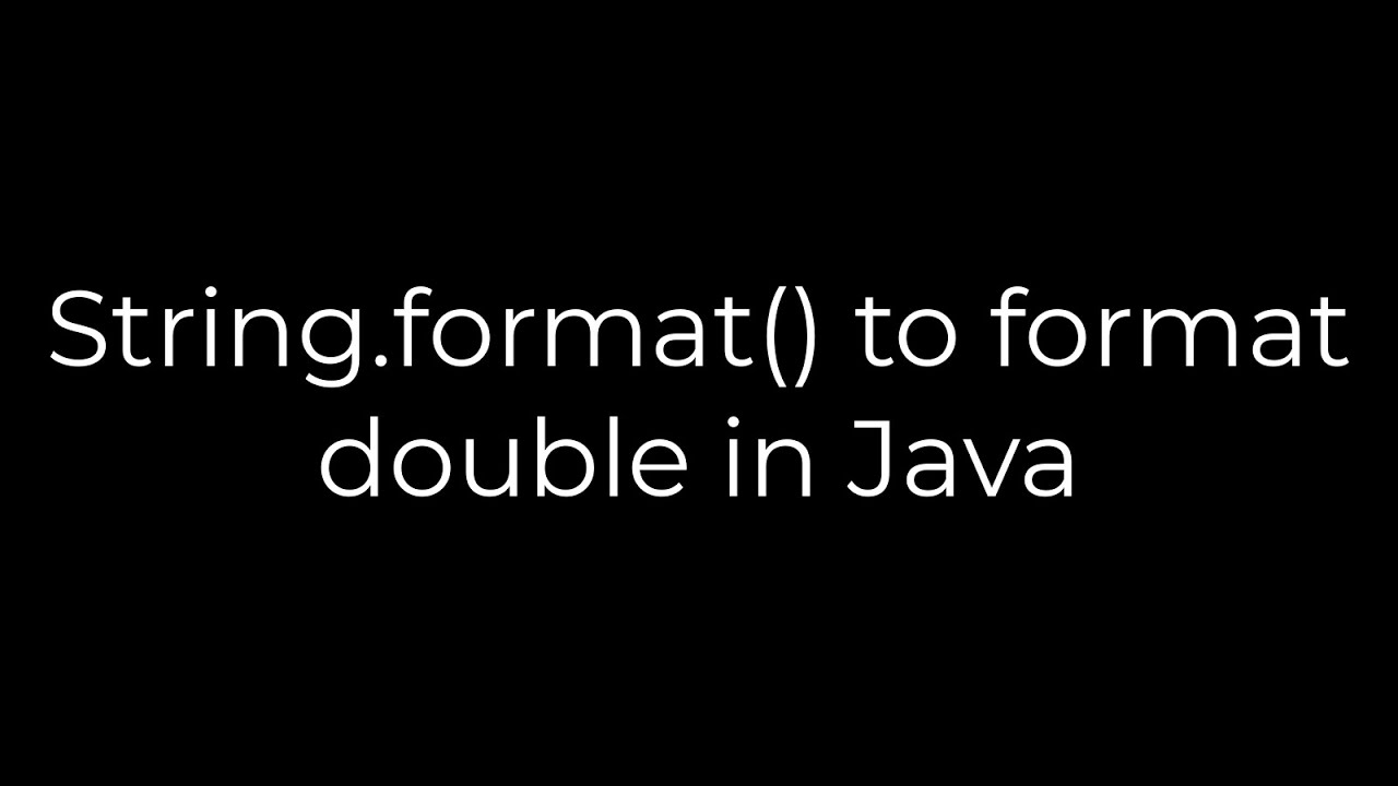 Java :String.format() to format double in Java(5solution)