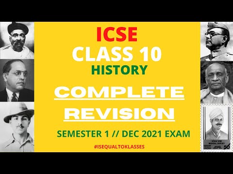 ICSE CLASS 10 HISTORY | REVISION | 2023 |MCQs, Important Question Bank, Notes pdf