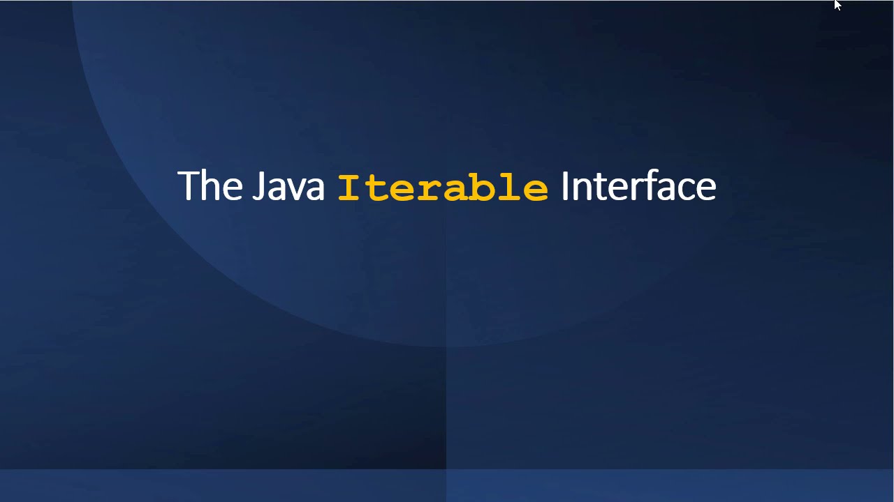 Using the Iterable Interface in Java