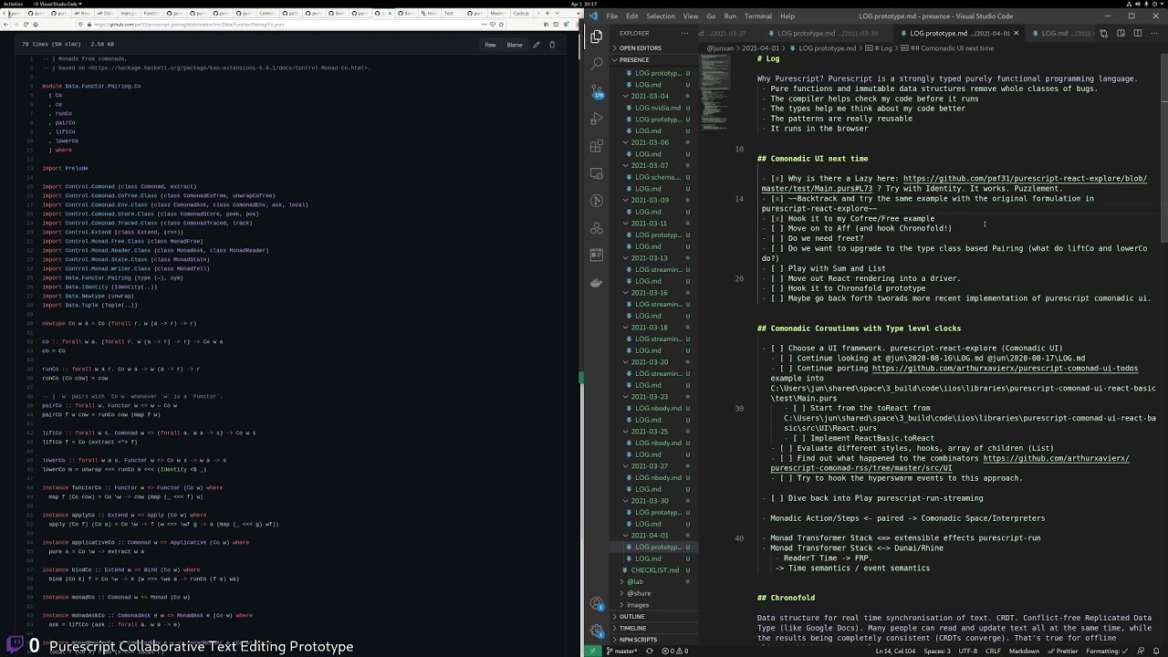 Purescript Collaborative Text Editing Prototype 13