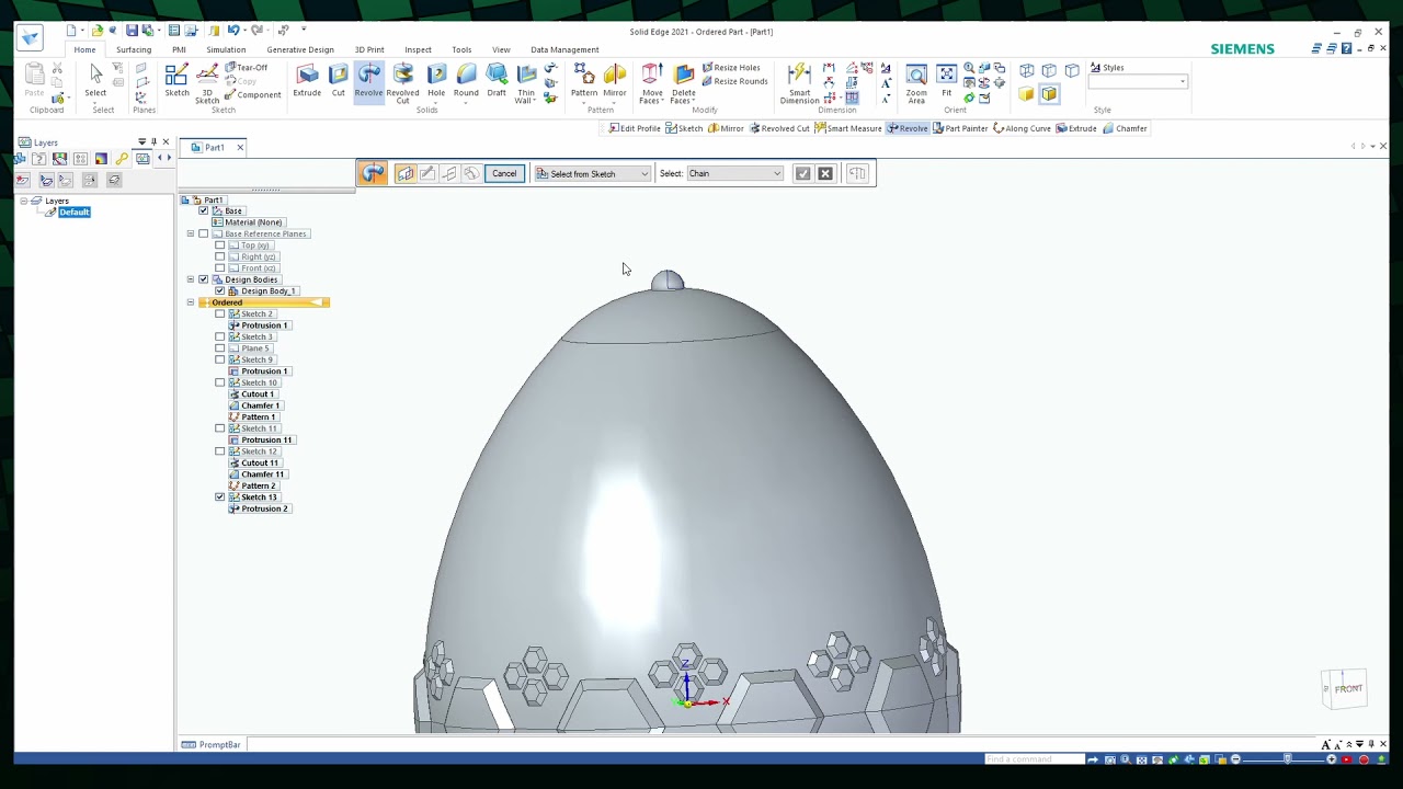 SOLID EDGE TUTORIAL #4