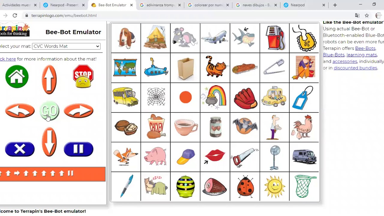 Ejercicio Beebot adivinanza