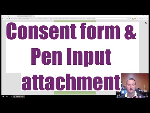 Build a consent form with PowerApps using the Pen Input and send it as an email attachment