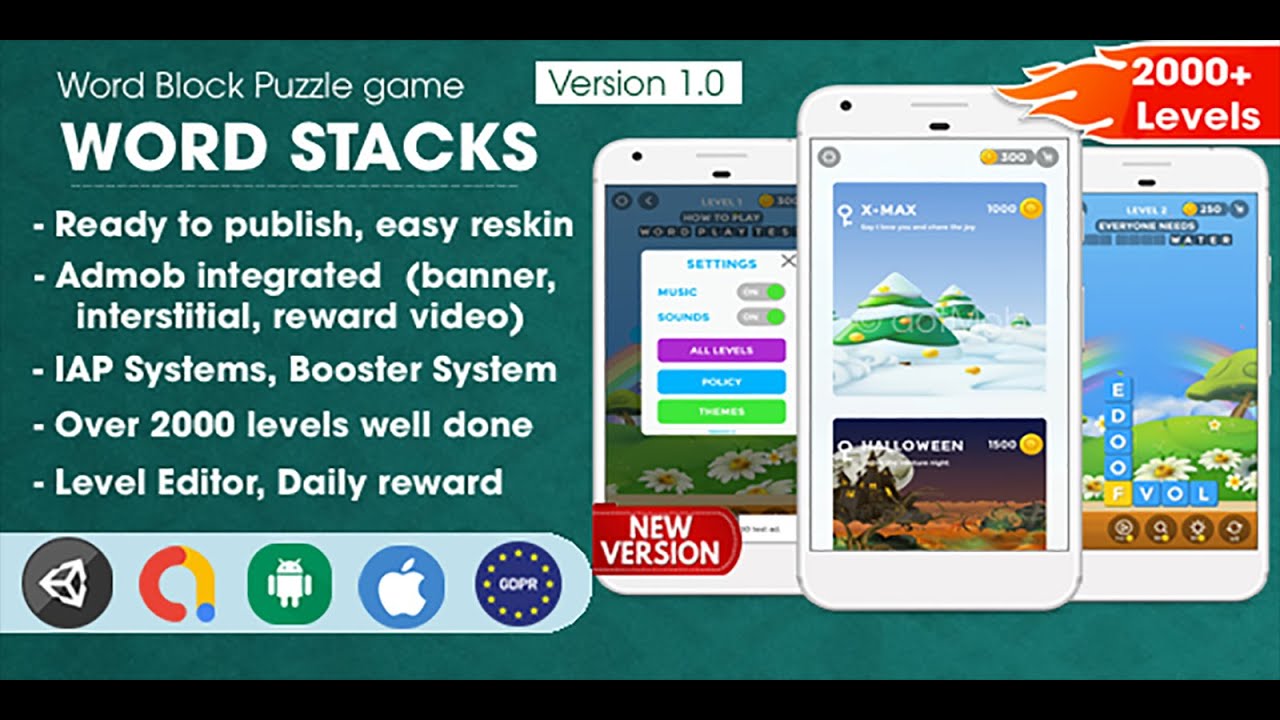 Word Stacks Puzzle - Unity Template Project