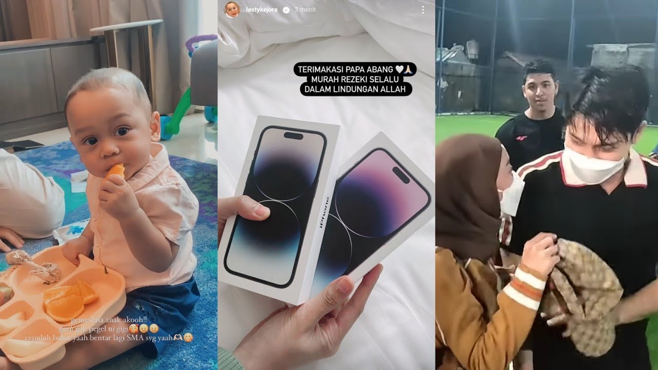 BUNDA LESTI DAPAT HANDPHONE BARU DARI PAPA BILLAR | SEMOGA MURAH REZEKI PAPABI