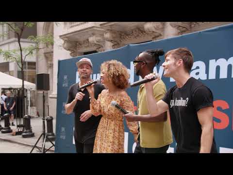 Hamilton Cast Performs at the NYSE