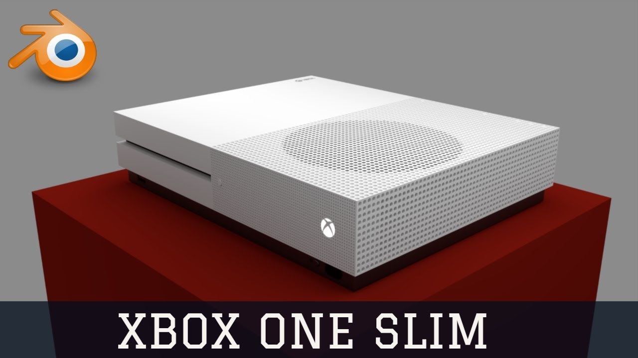 3D Modeling: Xbox One S Console - Full Video (Timelapse)