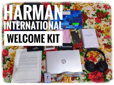 HARMAN INTERNATIONAL WELCOME KIT 😍😍 || HARMAN - A SAMSUNG COMPANY ❤🧡💛|| PRODUCT BASED COMPANY