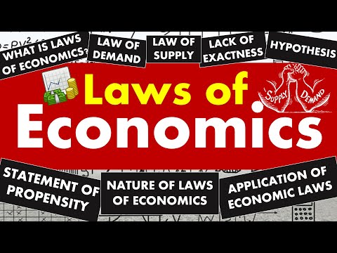 Laws of Economics - Law of Demand and Supply, Definition, Nature and Application of Economic Laws.